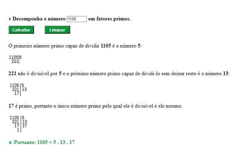 Calculadora Para Decomposição Em Fatores Primos Didactalia Material