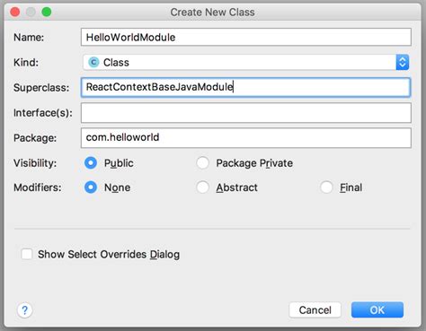 how to call native java functions from javascript for a react native