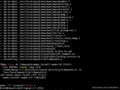 cmake error at libmysqld cmake install cmake 36 file file install