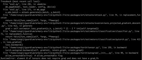runtimeerror element 0 of tensors does not require grad and does not