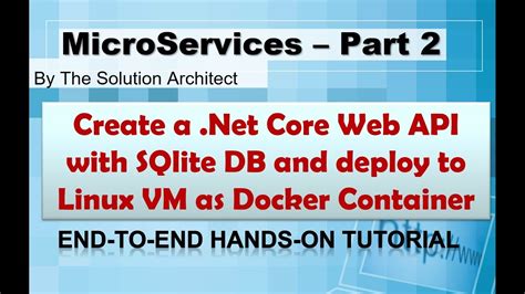 microservices part 2 dotnet core webapi with sqlite db deploy to