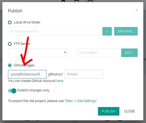 host your mobirise website for free on github pages