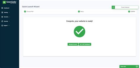 greengeekswebhosting site title