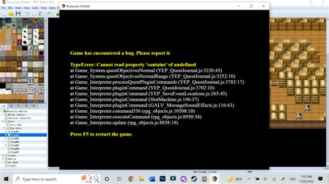 rmmv cannot read property contains of undefined rpg maker forums