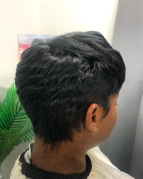 Short Hairstyles For Black Women Front And Back View