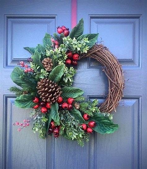 60 Unique Christmas Wreath Decoration Ideas For Your Front Door Homystyle