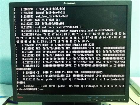 boot dual booting ubuntu kernel panic not syncing attempted to
