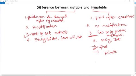 java string differences between mutable and immutable in java why