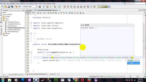 print hello world in java applet