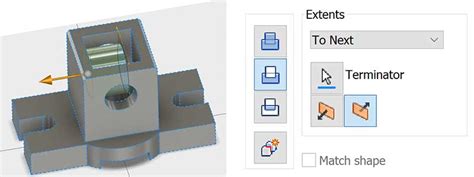 lỆnh extrude trong autodesk inventor 2019