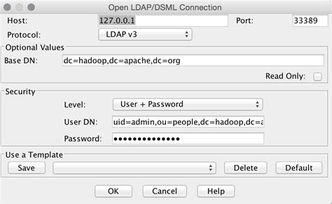 solved how to connect to demo ldap server with ldap gui cloudera