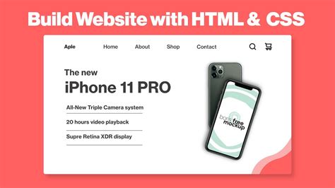 build a complete responsive website html and css tutorial youtube
