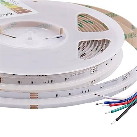 Tira Led Rgb W Cob Dc24v 5m 896led M 100w Ip20 Ledbox