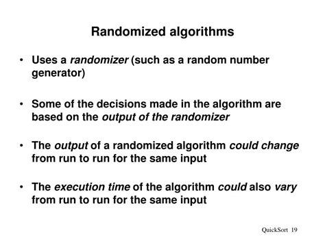 ppt quicksort algorithm powerpoint presentation free download id