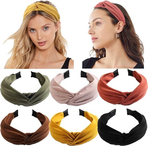 Diyjibb Headbands For Women Girls 6pcs Stylish Top