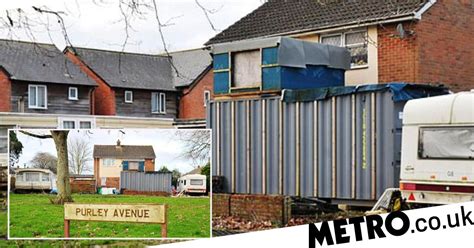 neighbour from hell finally removes shipping container house