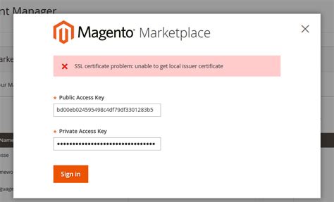 error ssl certificate problem unable to get local issuer