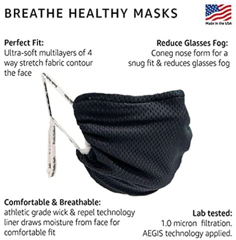 Breathe Healthy Honeycomb Face Mask Reusable Mask For Men And Women
