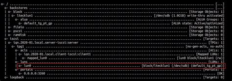 how to configure iscsi target and initiator on rhel centos 7 6 linuxteck