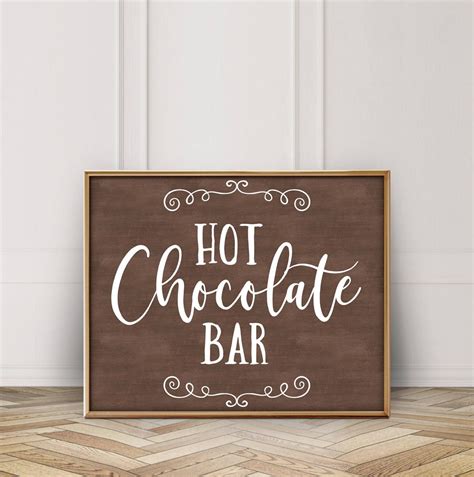 Printable Hot Chocolate Bar Sign