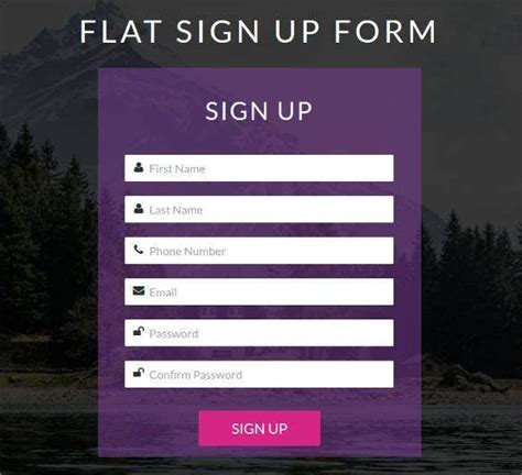 22 html5 signup and registration forms html css