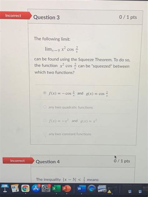 Solved Incorrect Question 2 0 1 Pts Why Does The Following