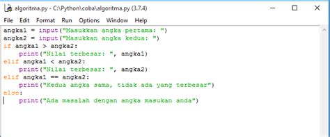 contoh soal algoritma pemrograman dan penyelesaiannya hal