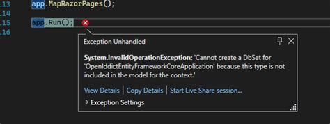 c can t resolve cannot create dbset for