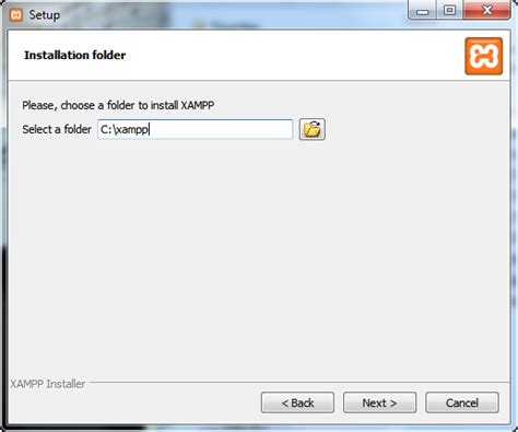 installing xampp for windows