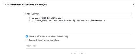 ios react native error react native xcode sh line 45 react native