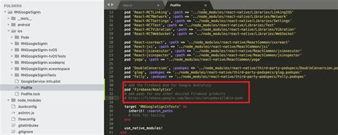 firebase installation ios pod poretmarine