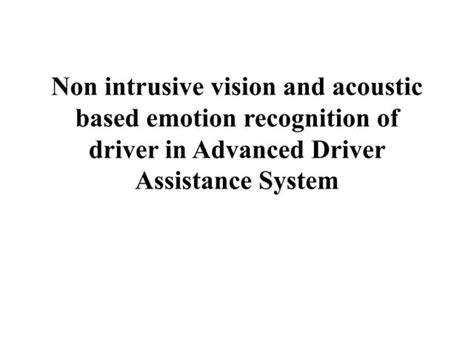 Emotion Recognition Using Facial Expressions And Speech Ppt