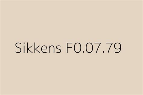 Sikkens F0 07 79 Color Hex Code