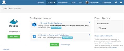 create and push a docker image from an octopus deployment