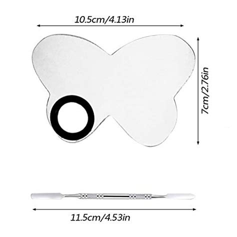 Aywfey 2 Pack Makeup Palette And Spatula Set Professional Pro Stainless