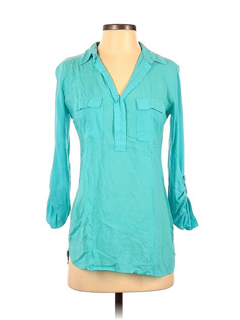 Splendid Women Blue Long Sleeve Blouse Xs Ebay