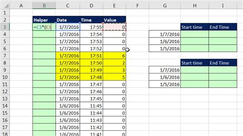 mr excel and excelisfun trick 176 complicated start and end time lookup