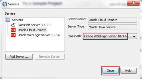 configuring netbeans for oracle cloud