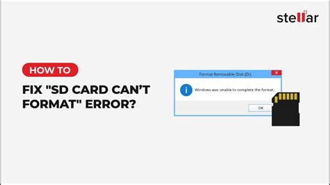 how to fix “sd card won t format” error {5 simple solutions} youtube