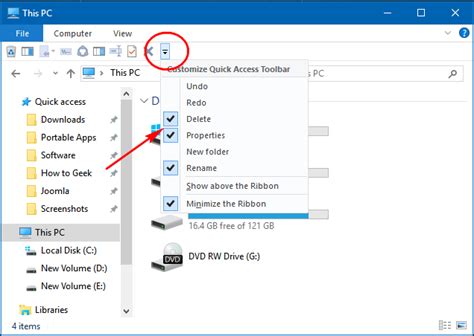 how to customize file explorer s quick access toolbar in windows 10