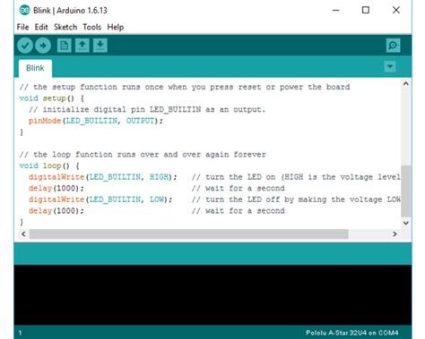 pololu 6 2 programming using the arduino ide