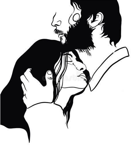 People Hugging Line Art Stock Illustrations 614 People Hugging Line