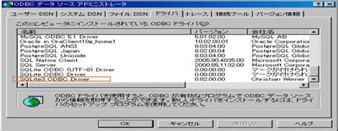 上記をダウンロードし、実行するとインストーラーが起動して、odbcが下記のようにインストールされます。使用するドライバーはver3のため