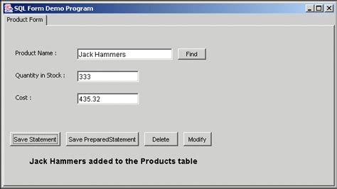forms for add delete modify search