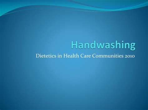 Ppt Handwashing Powerpoint Presentation Free Download Id 4953214