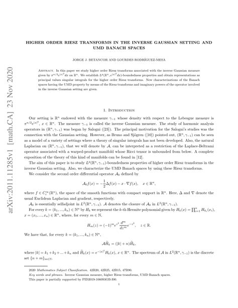 pdf higher order riesz transforms in the inverse gaussian setting and