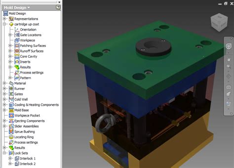 inventor mold design name and browser reference imaginit
