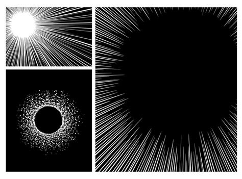 Efeito Radial Da Velocidade Do Mangá Para Cena De Quadrinhos Vetor