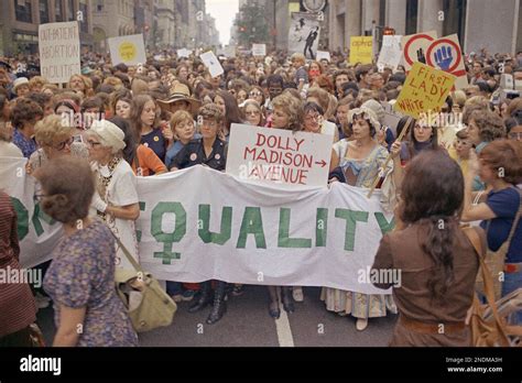Womens Liberation Rally In New York City On Fifth Avenue Aug 26