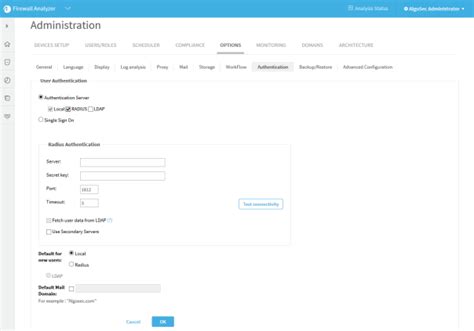 configure user authentication